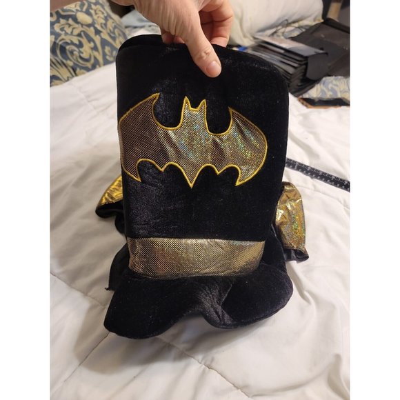 Six Flags | Accessories | Six Flags Texas Batman Top Hat Black Gold ...